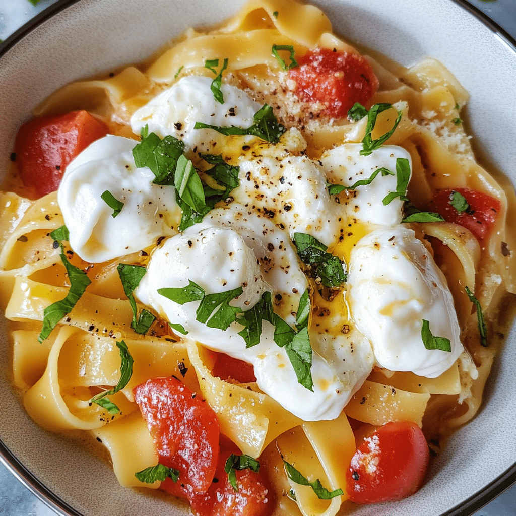 Burrata Pasta - My Cooking Aid