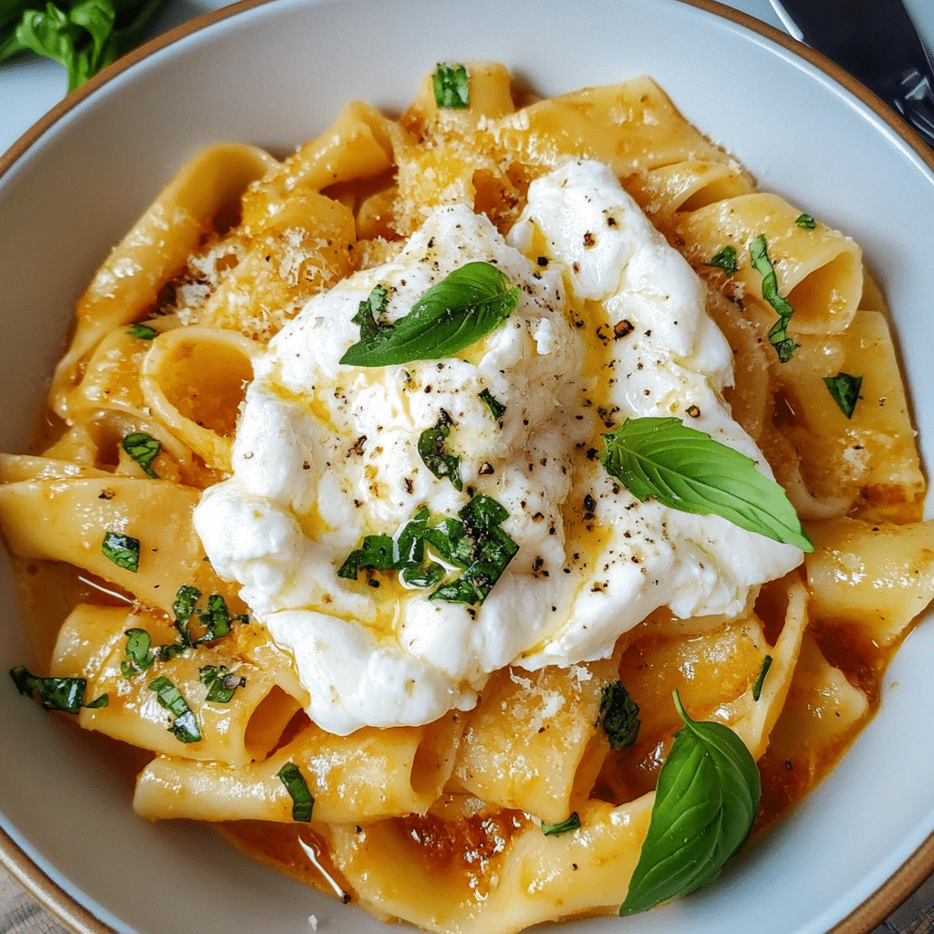 Burrata Pasta - My Cooking Aid