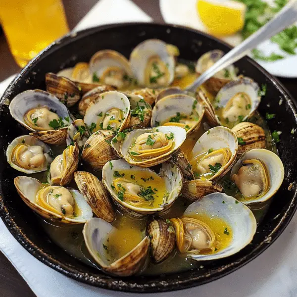 Garlic Butter Sauteed Clams - My Cooking Aid