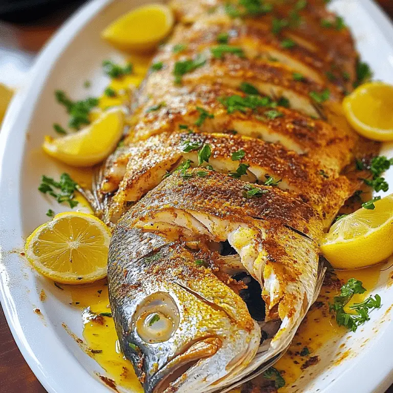 Oven Baked Whole Yellowtail Snapper - My Cooking Aid