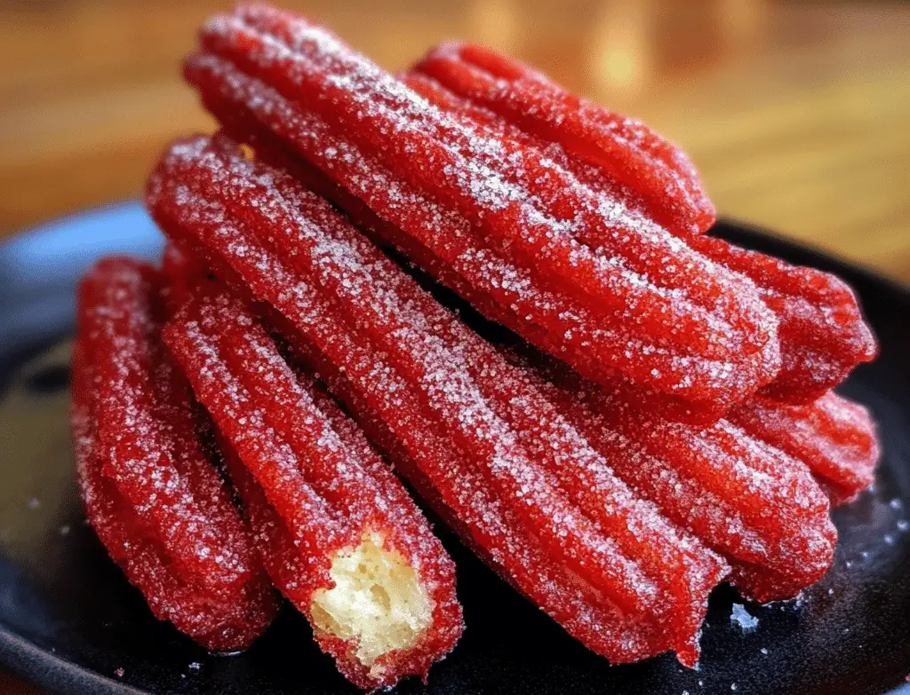 Red Velvet Churros - My Cooking Aid