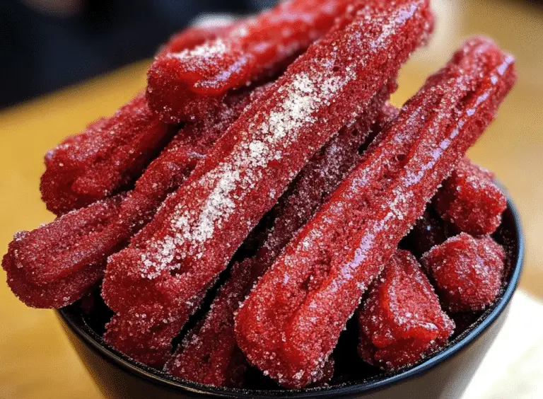 Red Velvet Churros - My Cooking Aid