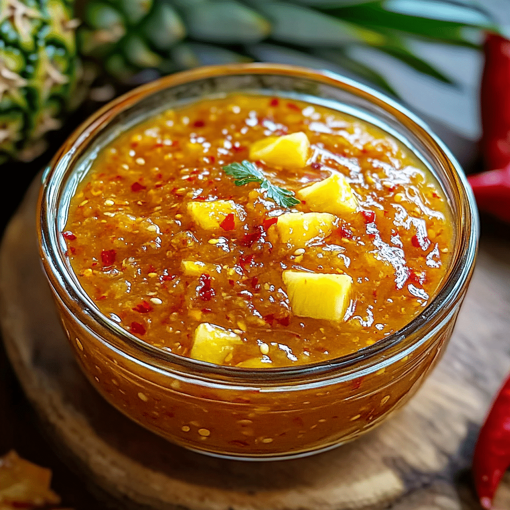 Sweet Chili Pineapple Sauce Recipe - My Cooking Aid