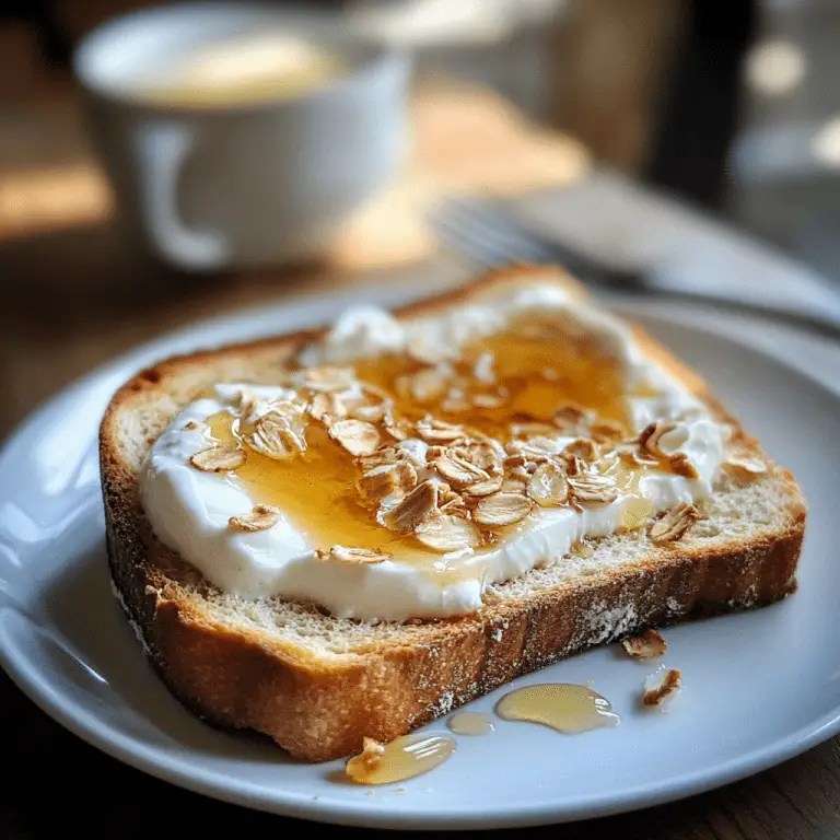 Greek Yogurt and Honey Toast - My Cooking Aid