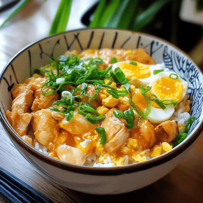 Japanese Chicken & Egg Rice Bowl