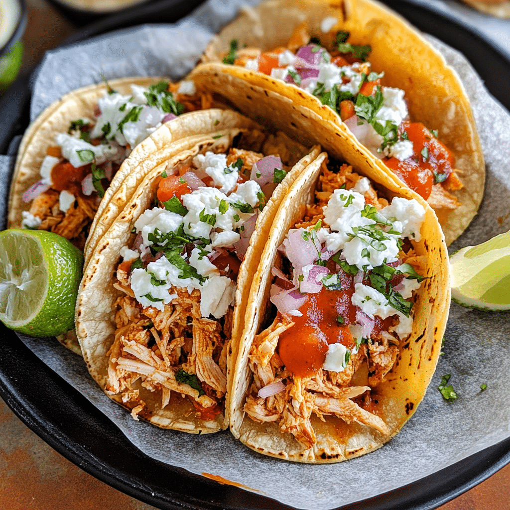 Pulled Chicken Tacos - My Cooking Aid