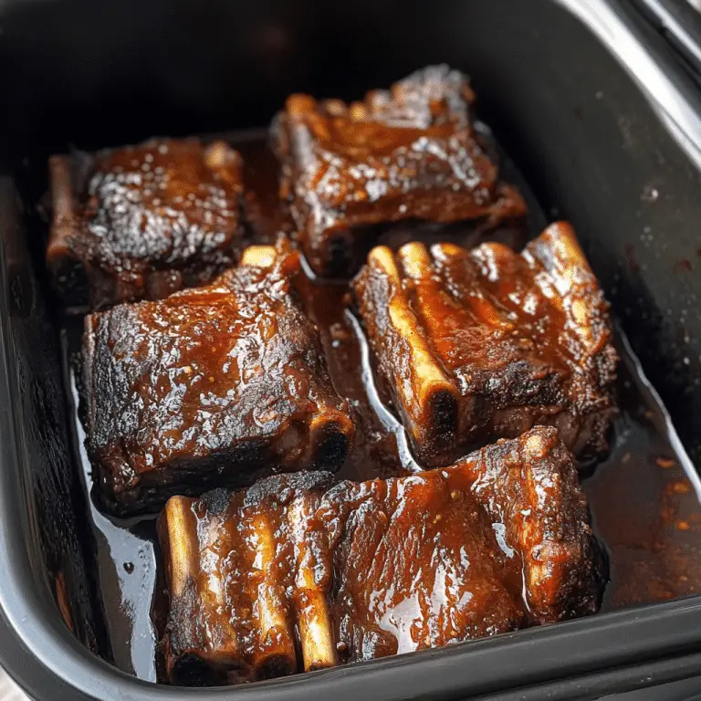 Slow Cooker Bourbon Beef Short Ribs - My Cooking Aid